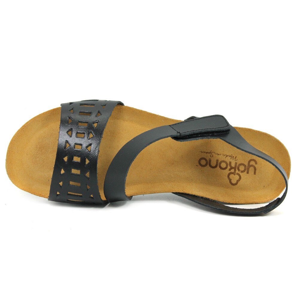 Sandale Yokono Monaco, Piele naturala, Negru, 36 EU - eMAG.ro
