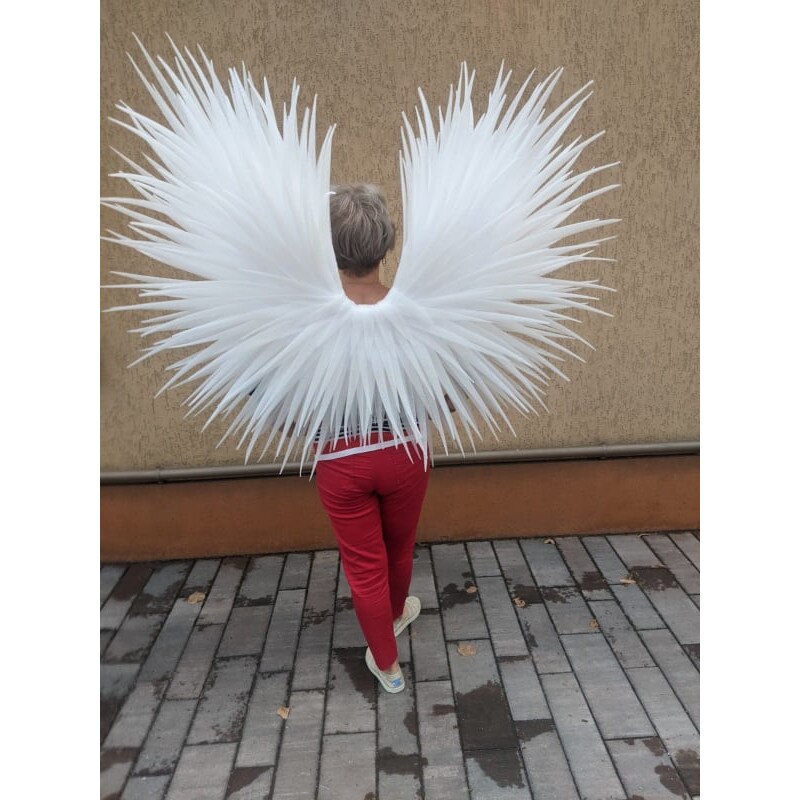 Aripi flamingo, adult, alb, 140 x 110 cm - eMAG.ro