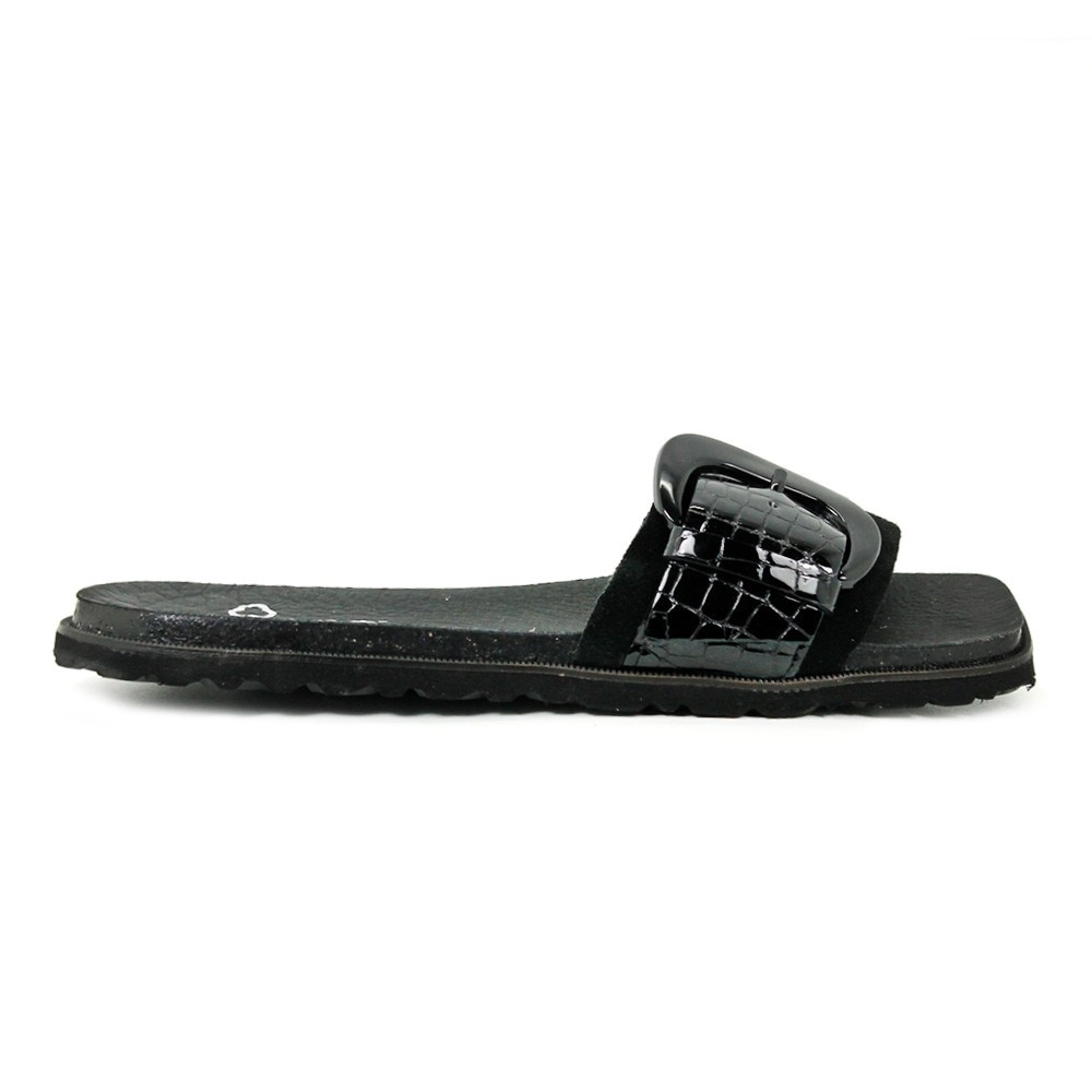 Sandale Yokono Rodas, Piele naturala/Piele lacuita, Negru, 36 EU - eMAG.ro