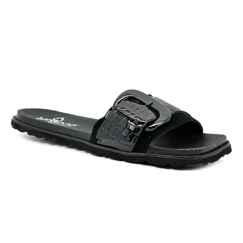 Sandale Yokono Rodas, Piele naturala/Piele lacuita, Negru, 36 EU - eMAG.ro