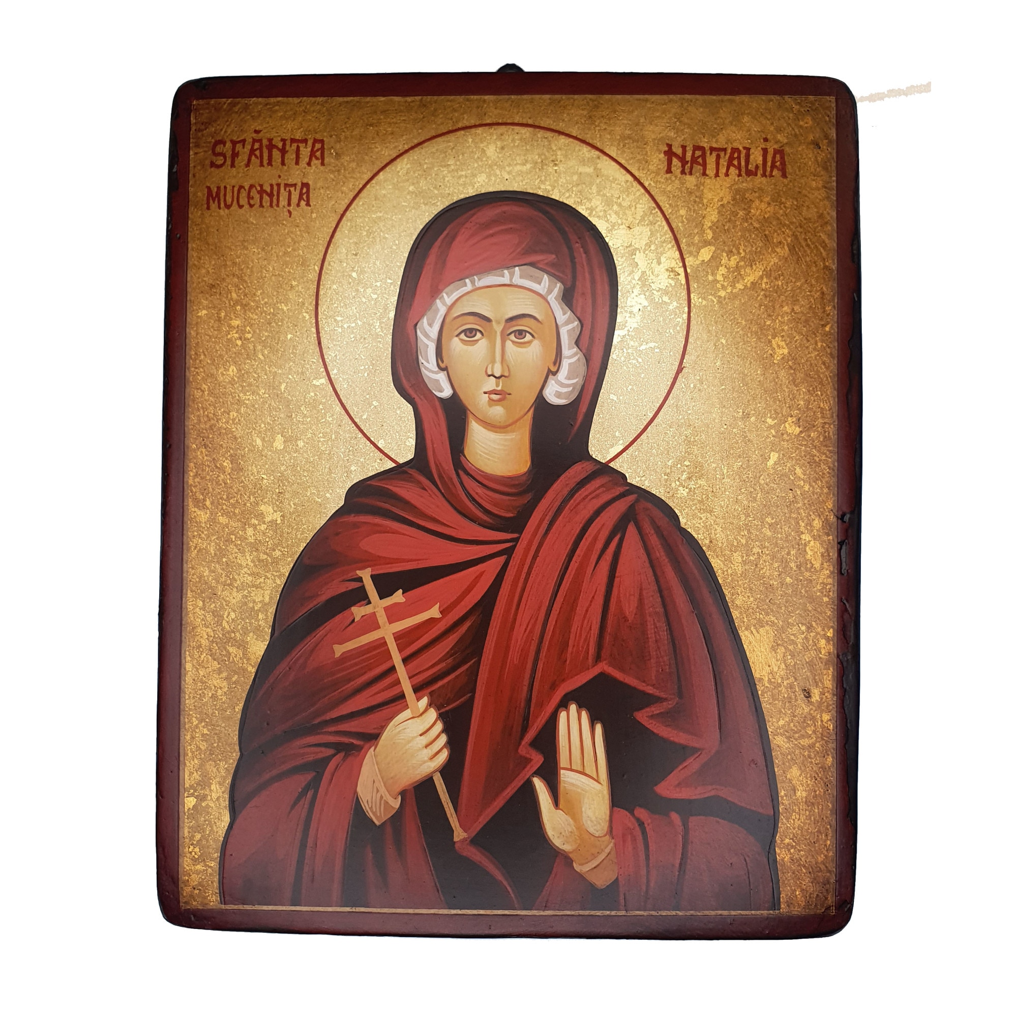 Икона рисувана върху дърво Св. мъченица Наталия, Opait Crafts, 44x32см ...
