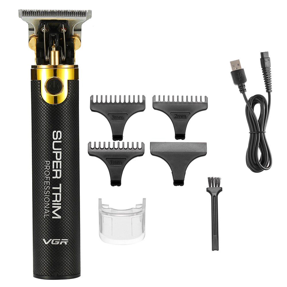 Masina de tuns, VGR, USB, Negru/Auriu - eMAG.ro