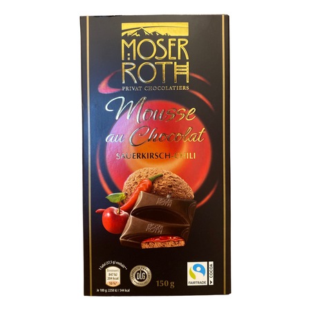 Ciocolata cu spuma de visine si ardei iute Moser Roth,150g - eMAG.ro