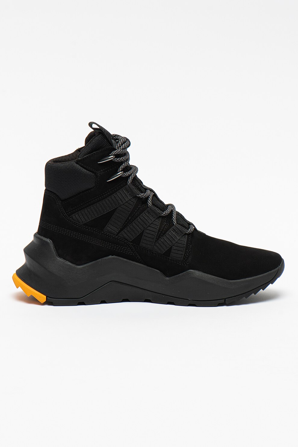 Timberland, Ghete cu garnituri de piele Madbury, Negru, 7 - eMAG.ro