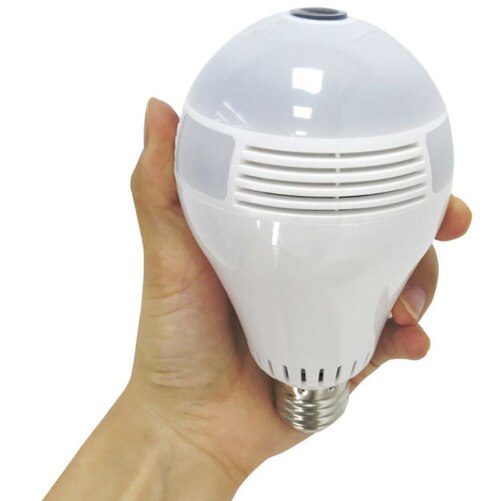 Bec cu camera Spion iUni B009, Full HD, Wi-Fi, Senzor de Miscare, Unghi ...