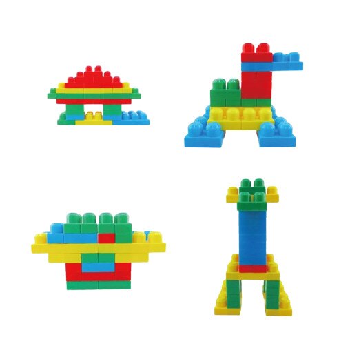 Cuburi pentru copii de dimensiuni mari, 100 piese, forme multiple, 3 ...