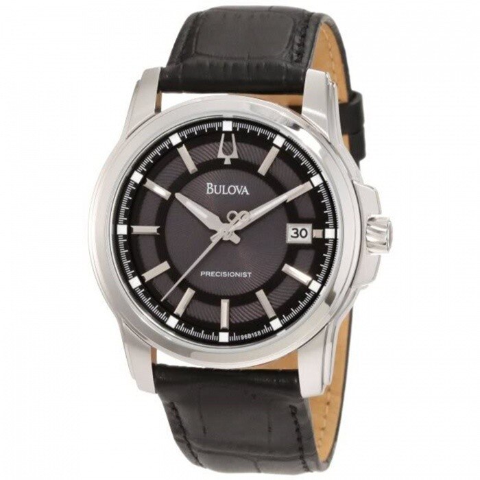 Ceas Bulova barbatesc Precisionist 96B158 gri Calf Skin Quartz - eMAG.ro