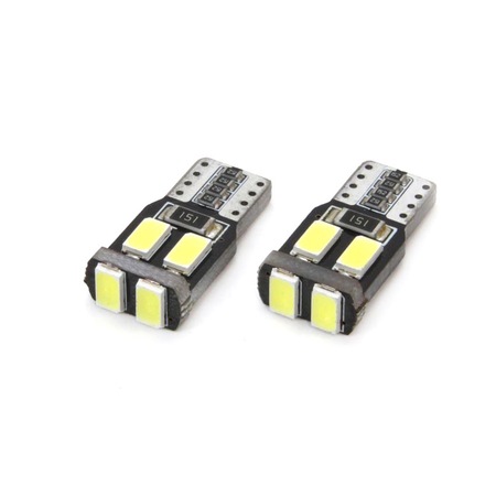 Set becuri auto cu LED CANBUS compatibil T10 W5W 6 SMD Alb 12V ...