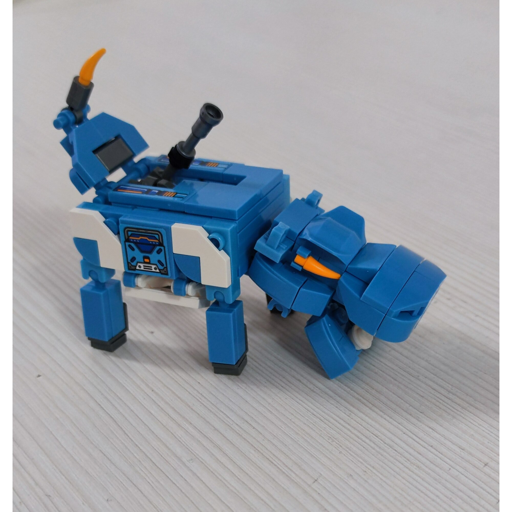 Set constructie Cub Magic Hipopotam, Alb/Albastru, 149 piese, 6+ - eMAG.ro