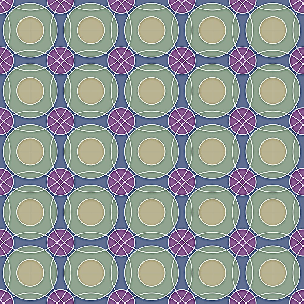 Autocolant Art Star pentru mobilier, Cercuri intersectate, Pattern ...