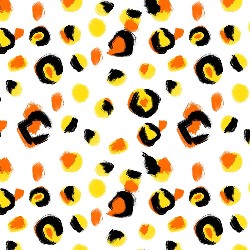 Autocolant Art Star pentru mobilier, Pete de leopard in culori calde ...