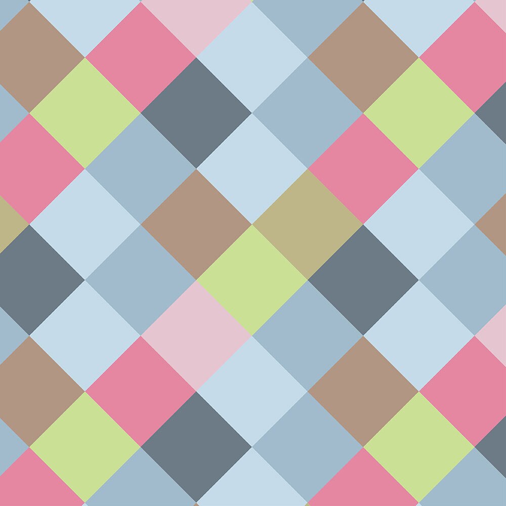 Autocolant Art Star pentru mobilier, Patrate colorate, inclinate ...