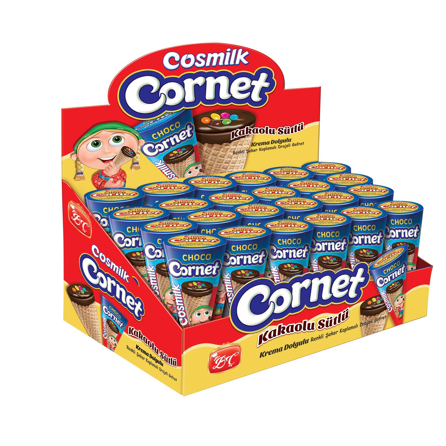 Napolitane cornet Cosmilk Dobito, 24x 24 gr - eMAG.ro