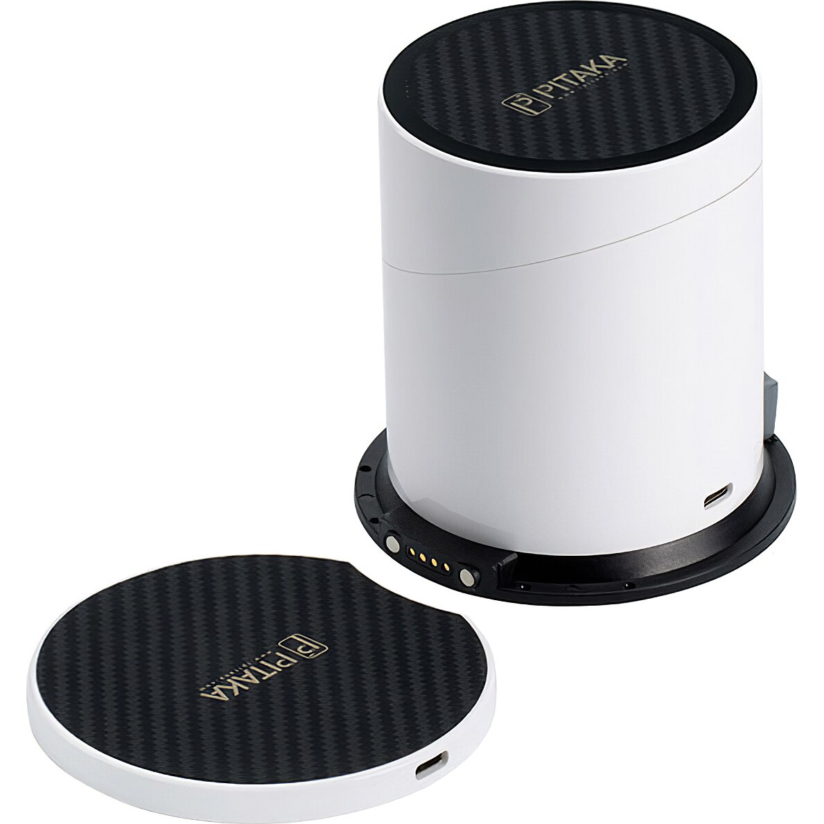 Incarcator Wireless Pitaka MagDock, Fast Wireless (10W / 7.5W), 7800mA ...