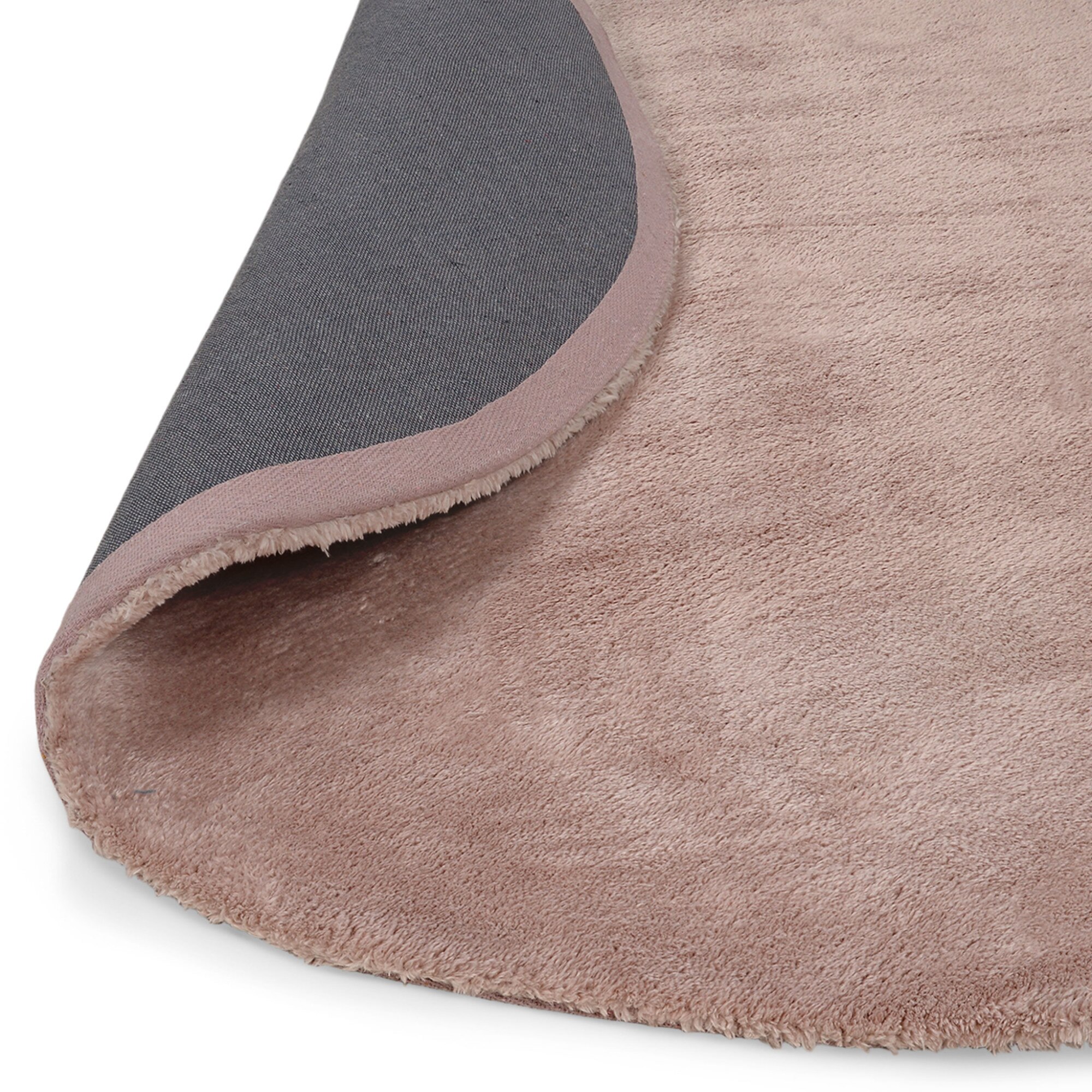 Covor MOSSY 110cm rotund pink - eMAG.ro