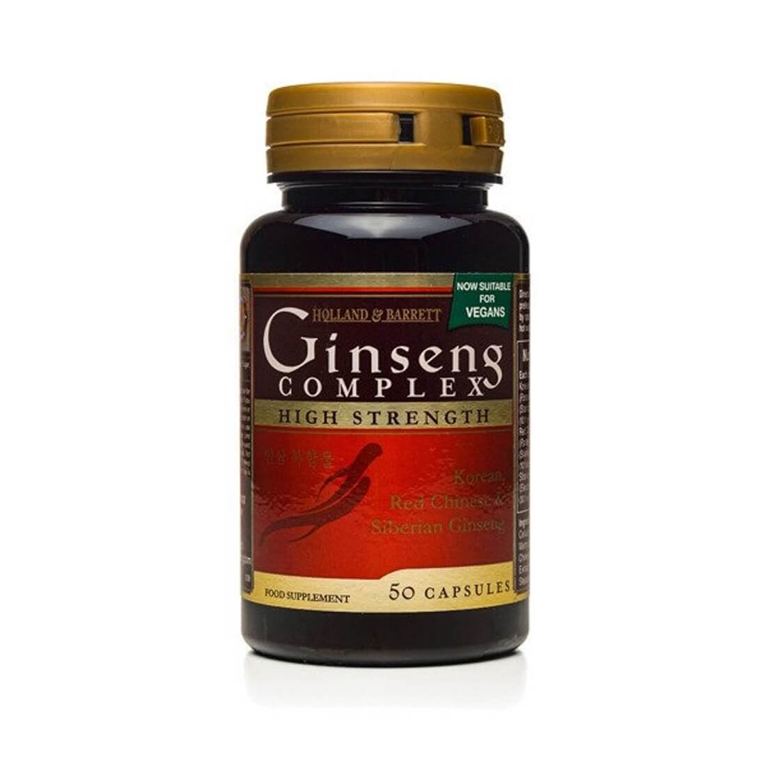 Strong Ginseng Complex Holland & Barrett, 50 capsule - eMAG.ro