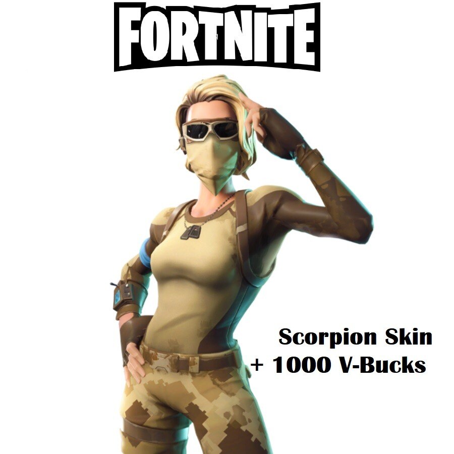 Fortnite Scorpion Skin + 1000 V-Bucks (Digitális kulcs - PlayStation ...