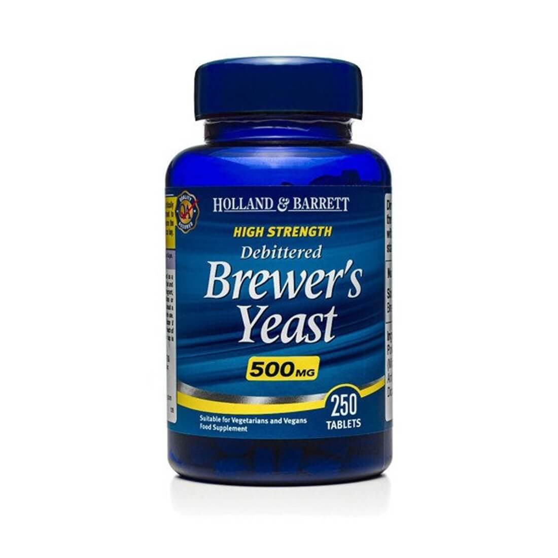 Хранителна добавка Beer Yeast, Holland & Barrett, 500 mg, 250 капсули ...