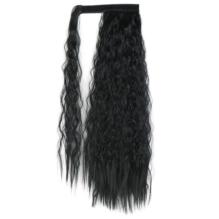 Extensii par CYNOS coada de par tip ponytail ondulata Negru 55 cm - eMAG.ro