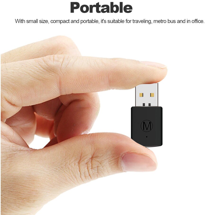 Mini Microfon Wireless cu Mufa Jack 3.5mm, Dongle USB Receiver, BT4.0 ...