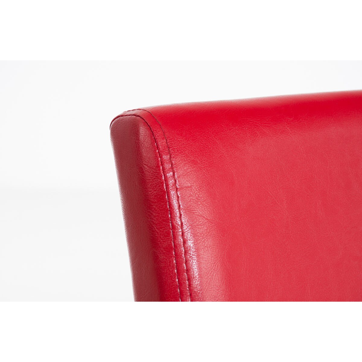 Scaun Ina, Lemn/Piele ecologica, Rosu - eMAG.ro