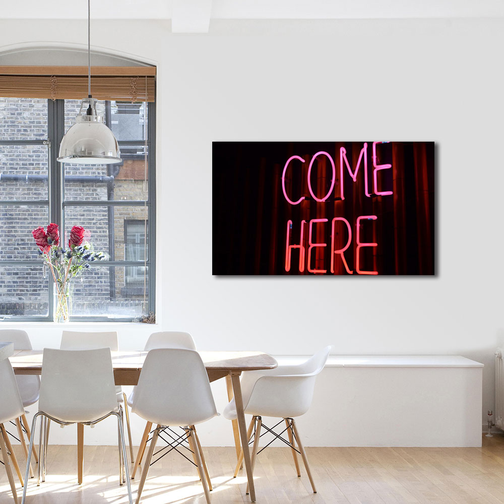 Prémium vászonfestmény, Art Star, Gyere ide, Üzenetek, Vászon fa ...