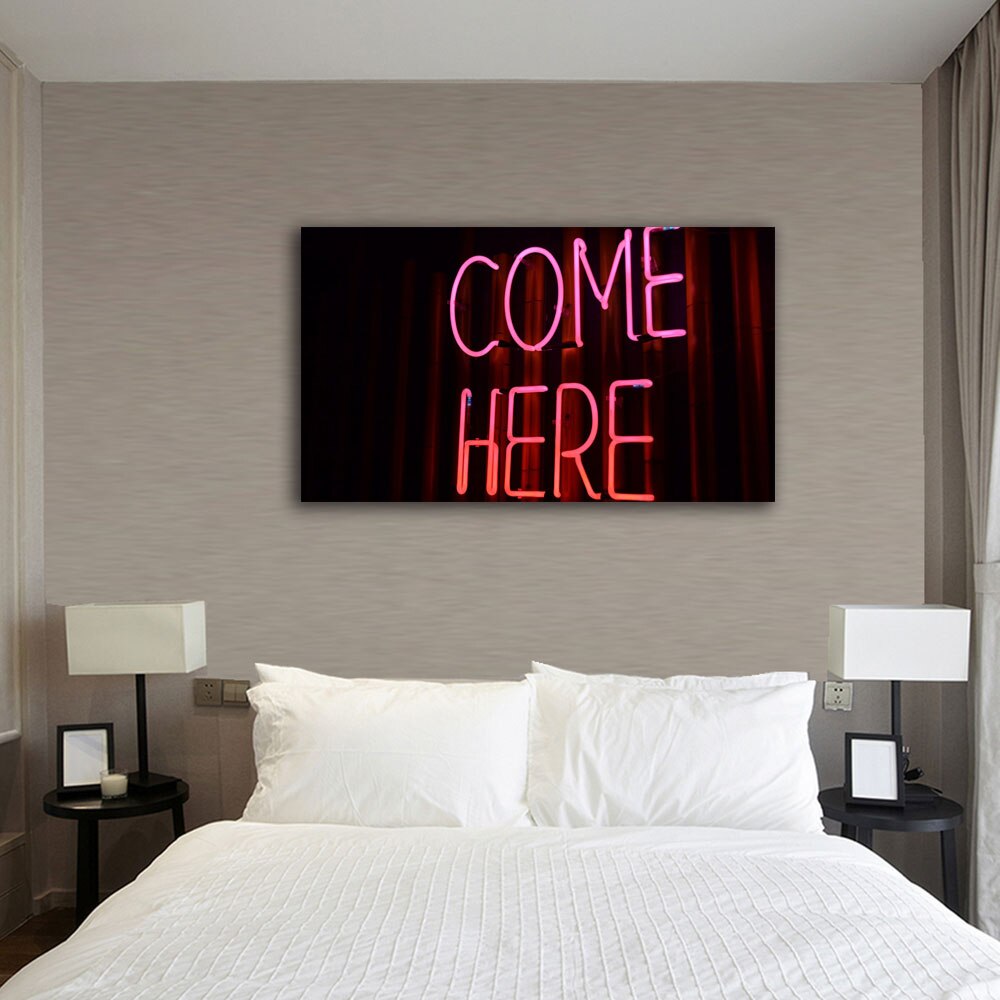 Prémium vászonfestmény, Art Star, Gyere ide, Üzenetek, Vászon fa ...