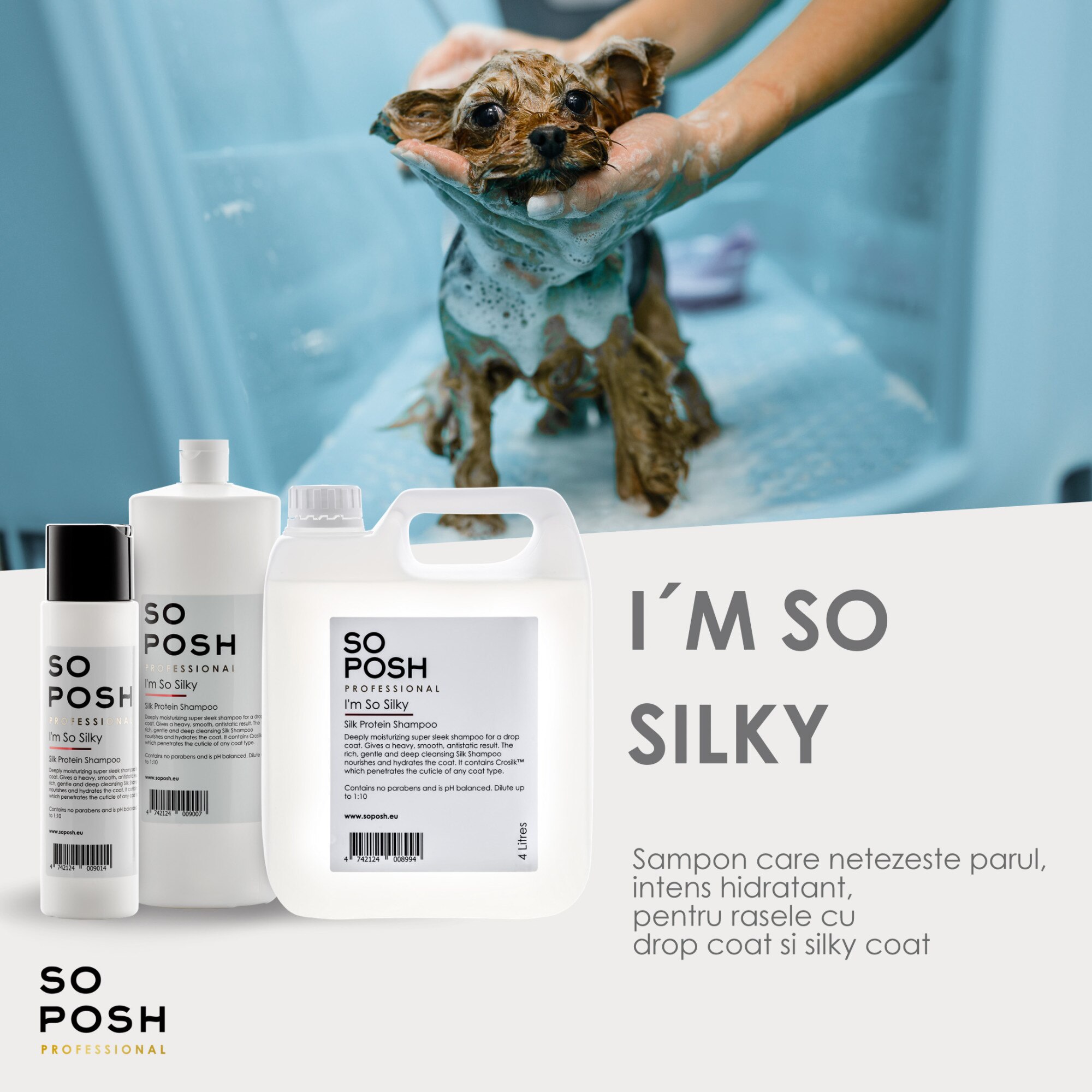 Sampon pentru blana matasoasa SO POSH I'm So Silky 250ml - eMAG.ro
