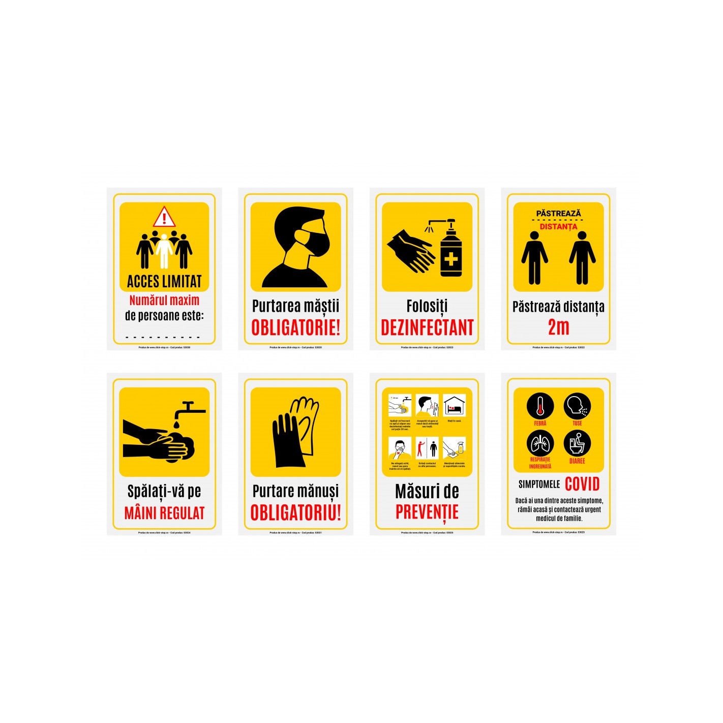 Indicator - Masuri de preventie intrare in magazin SP15-03, 450x320 mm ...