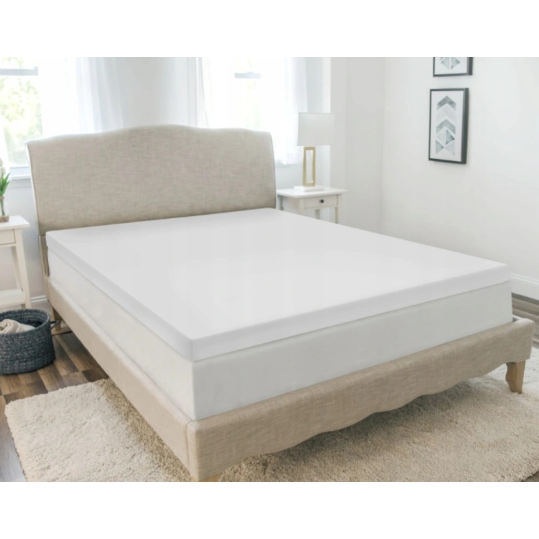 Topper saltea, husa antialergica, 160x200x5cm - eMAG.ro