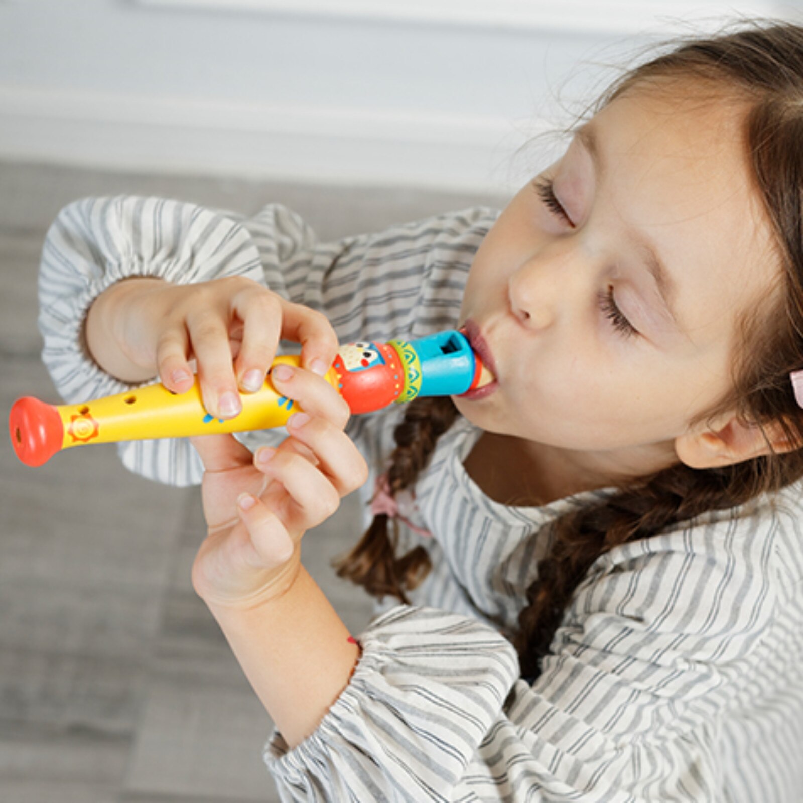 Jucarii si Instrumente Muzicale pentru copii - Fluier din lemn - eMAG.ro