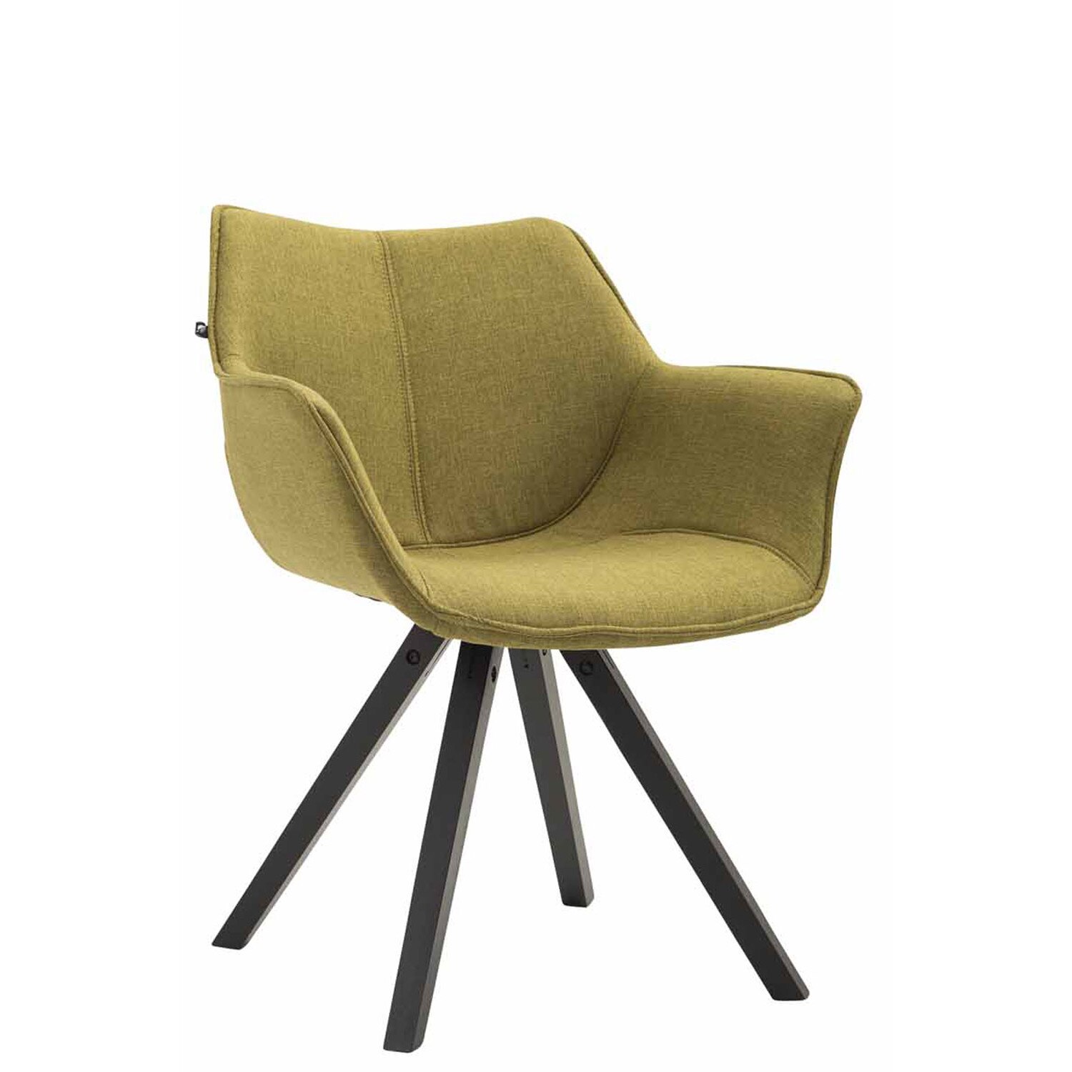 Scaun modern, Siksak, Lemn/Poliester, Verde/Negru - eMAG.ro