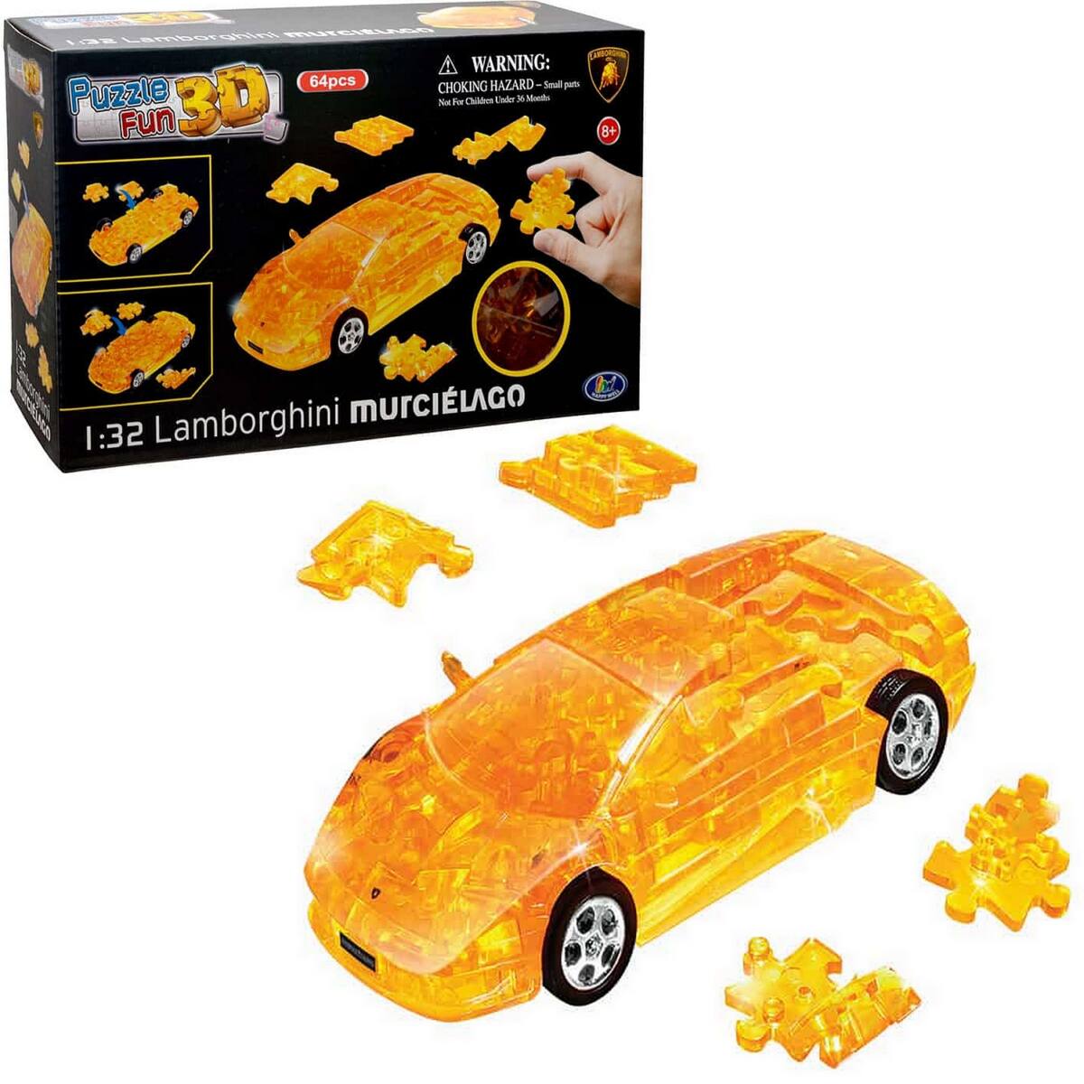 3D autós puzzle LAMBORGHINI MURCIÉLAGO 1:32 clear yellow - eMAG.hu