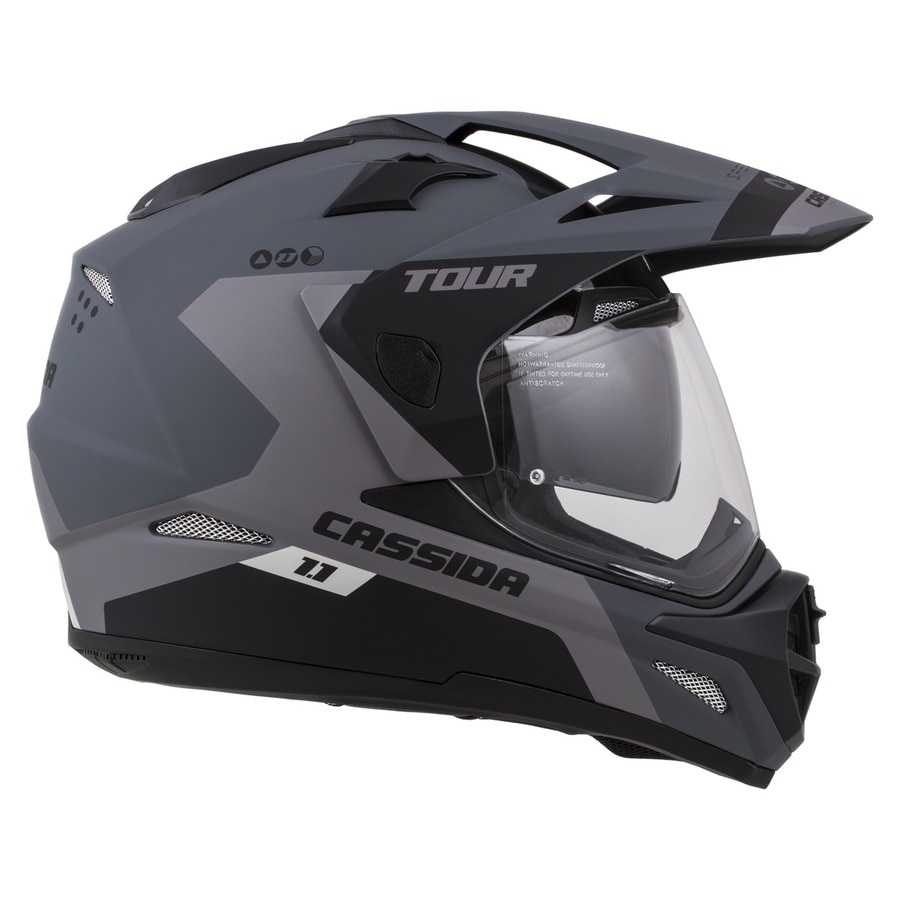 Casca moto atv touring Cassida Tour 1.1 Spectre gri/negru S - eMAG.ro