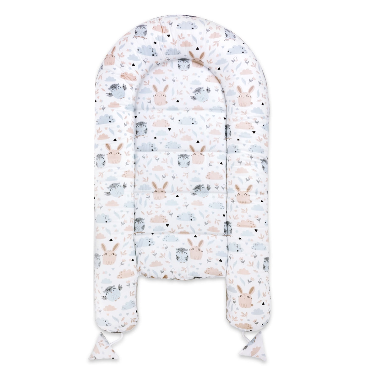 Cosulet bebelus pentru dormit Kidizi Baby Nest Cocoon 90x50 cm Forest ...