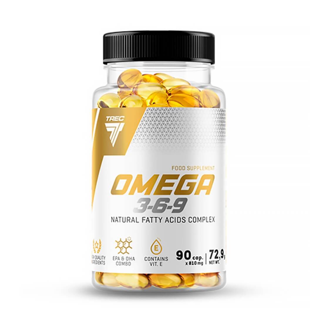 Complex Omega 3, 6 și 9 Trec Nutrition, 90 capsule - eMAG.ro