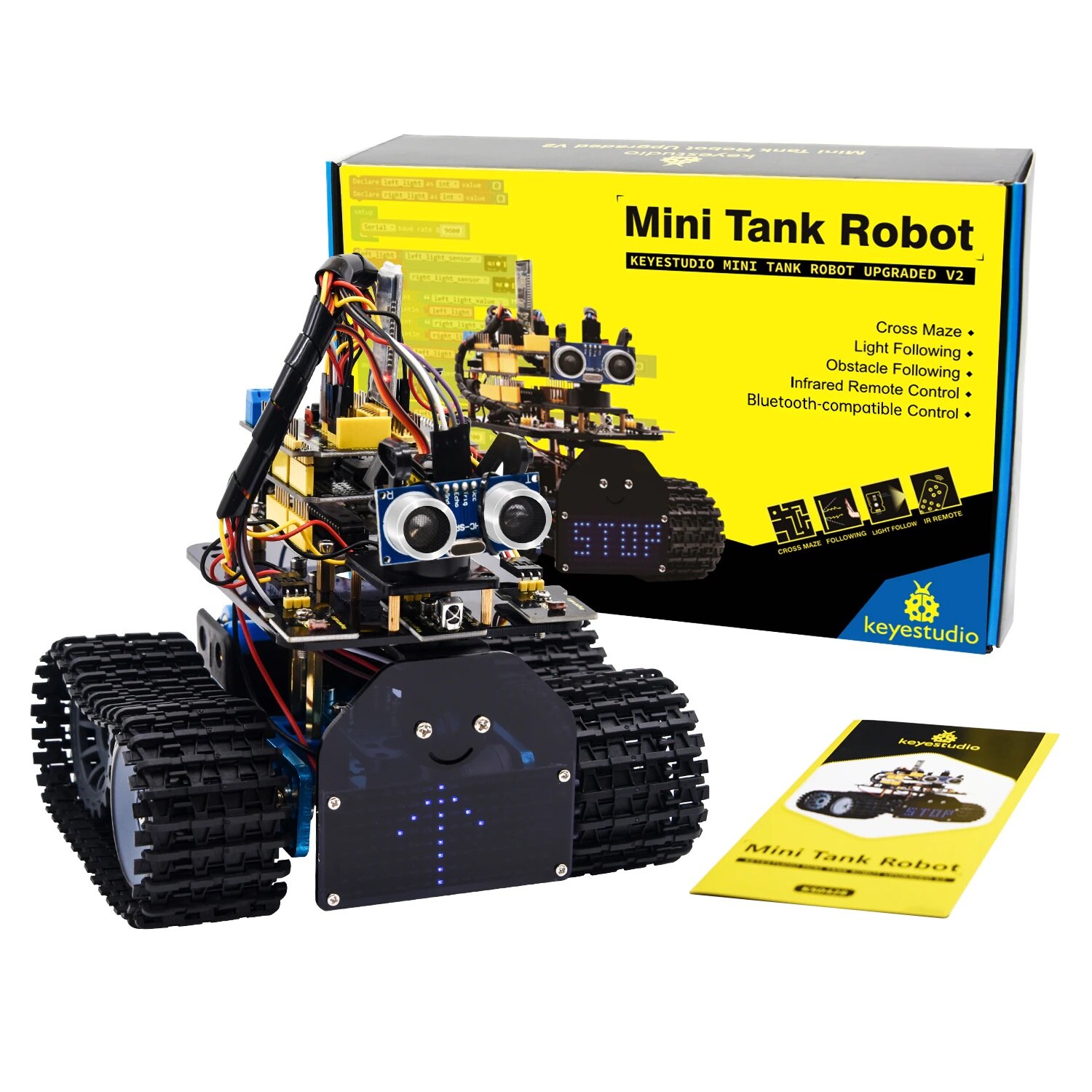keyestudio Kezdőkészlet DIY Robot Smart Mini Tank, KS0428 - eMAG.hu