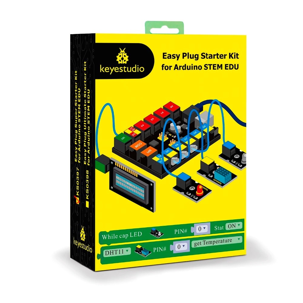 Kit start Easy Plug RJ11, compatibil cu programarea Mixly, KS0397 - eMAG.ro