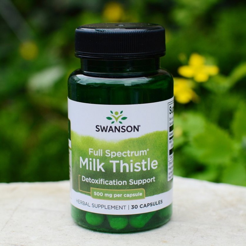 Full Spectrum Milk Thistle (Armurariu), 500mg, Swanson, 30 capsule ...