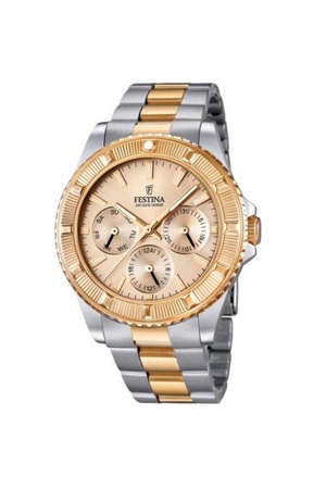 Дамски часовник Festina, F16692 / 2, Сребро/Злато - eMAG.bg