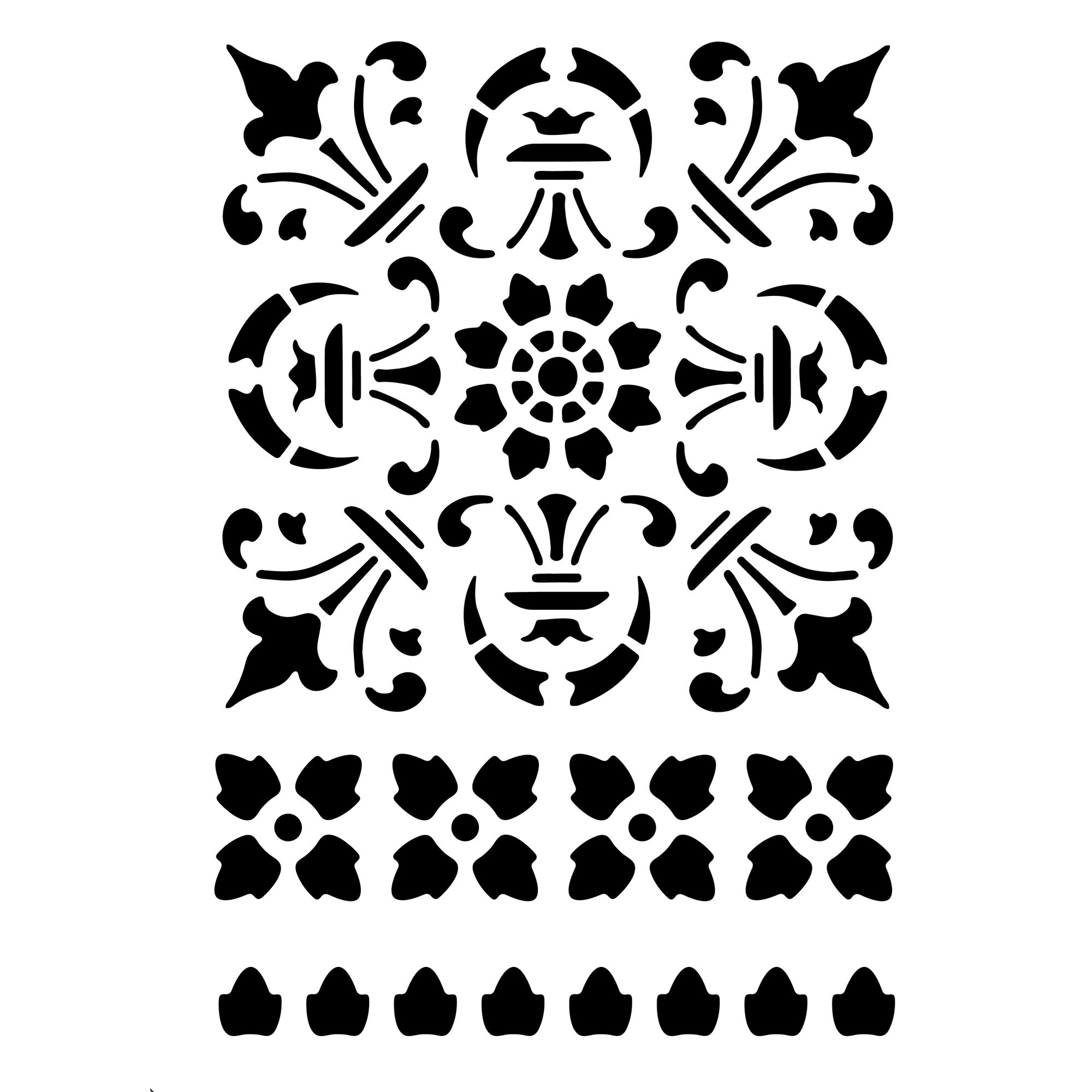 Sablon decorativ Tile pattern, A4, reutilizabil, plastic - eMAG.ro