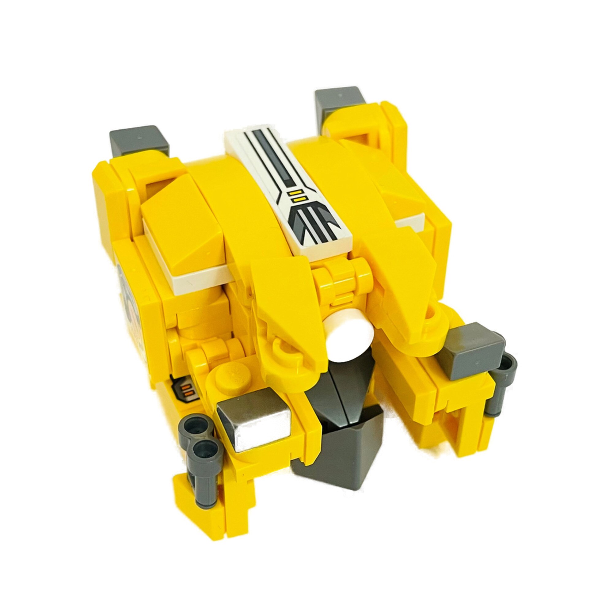 Set constructie Cub Magic Rinocer, Alb/Galben, 124 piese, 6+ - eMAG.ro