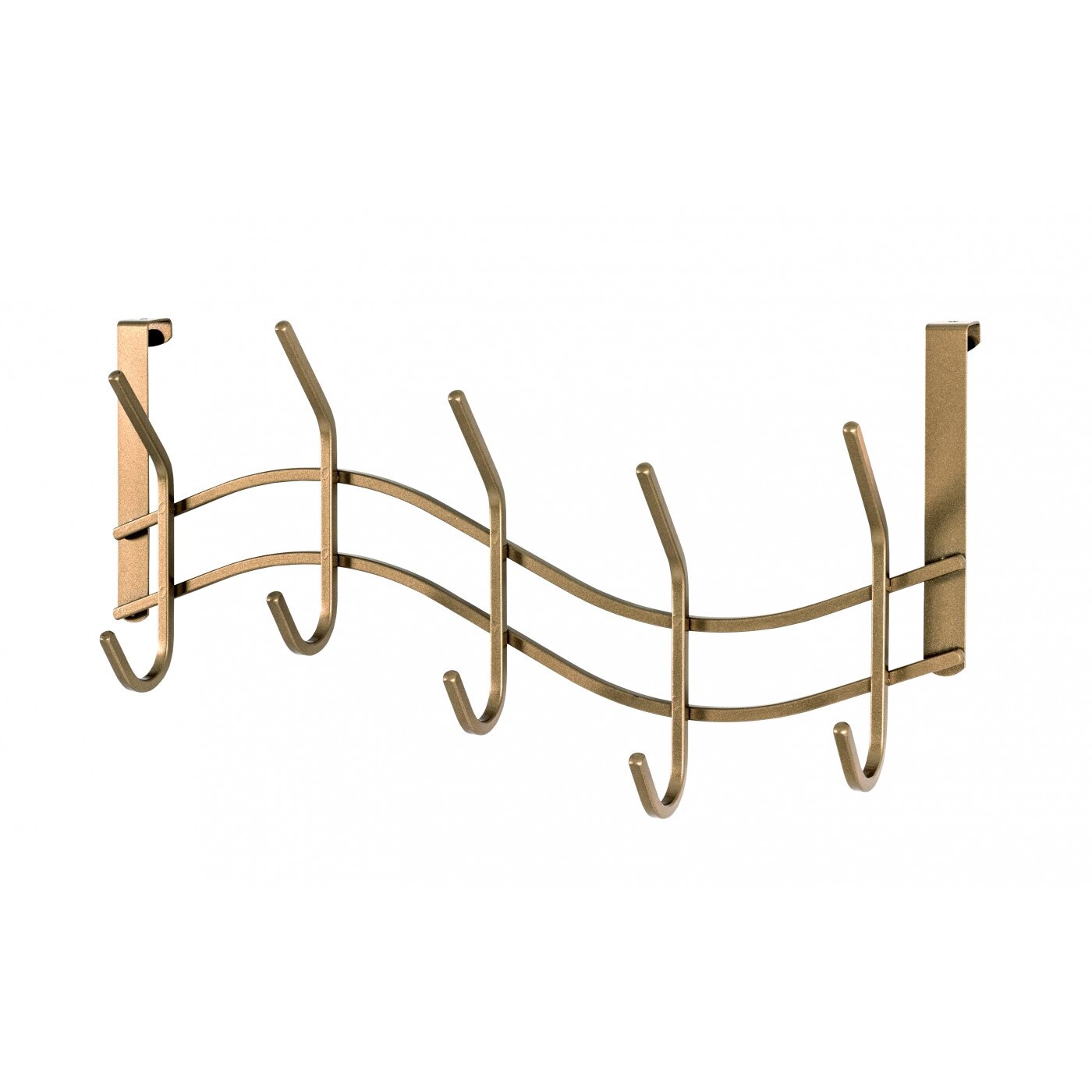 Cuier usa, Nota, otel, 5 carlige, 46 cm, Auriu - eMAG.ro