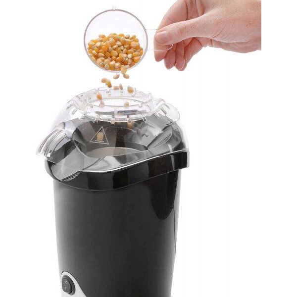 Aparat de facut popcorn, cu aer cald VonShef 2013036, 4 cutii de ...
