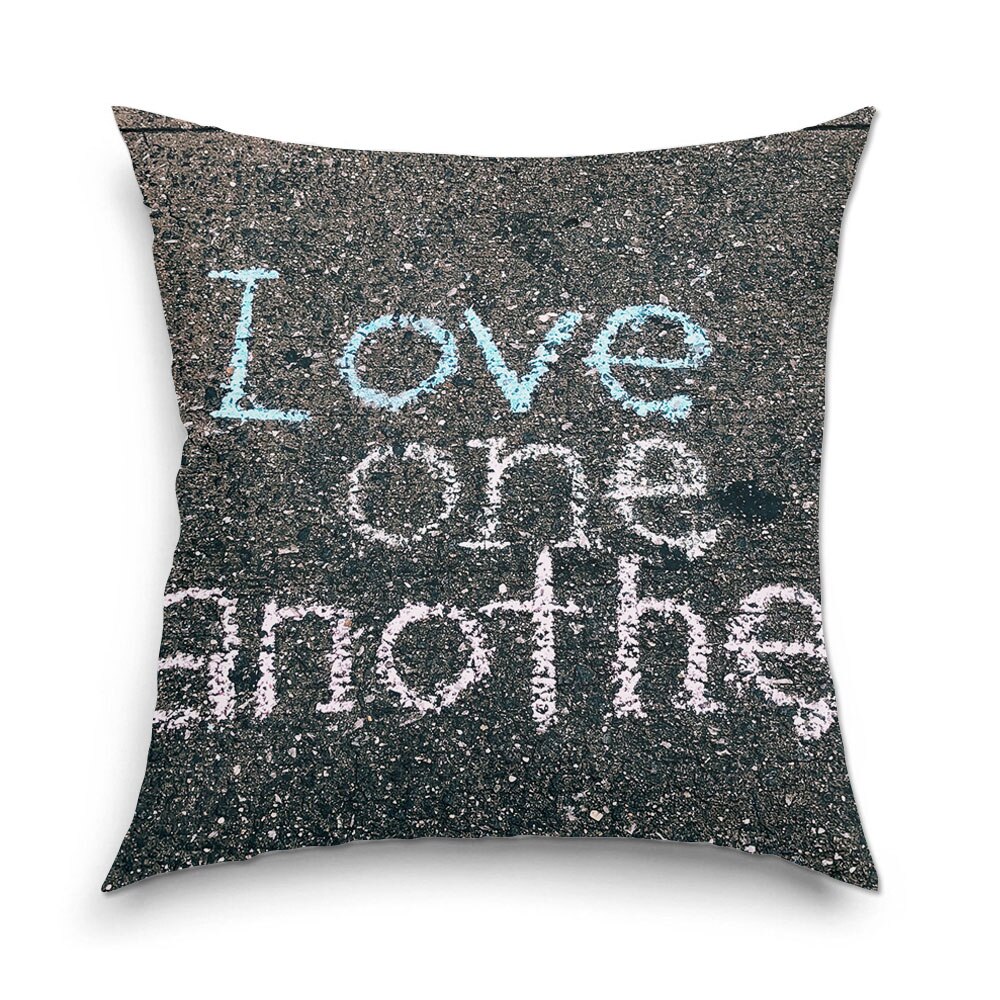 Dekoratív párna Art Star, Szeressük egymást, Üzenetek, Modern ...
