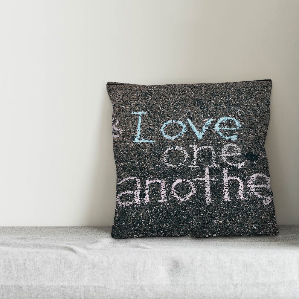 Dekoratív párna Art Star, Szeressük egymást, Üzenetek, Modern ...