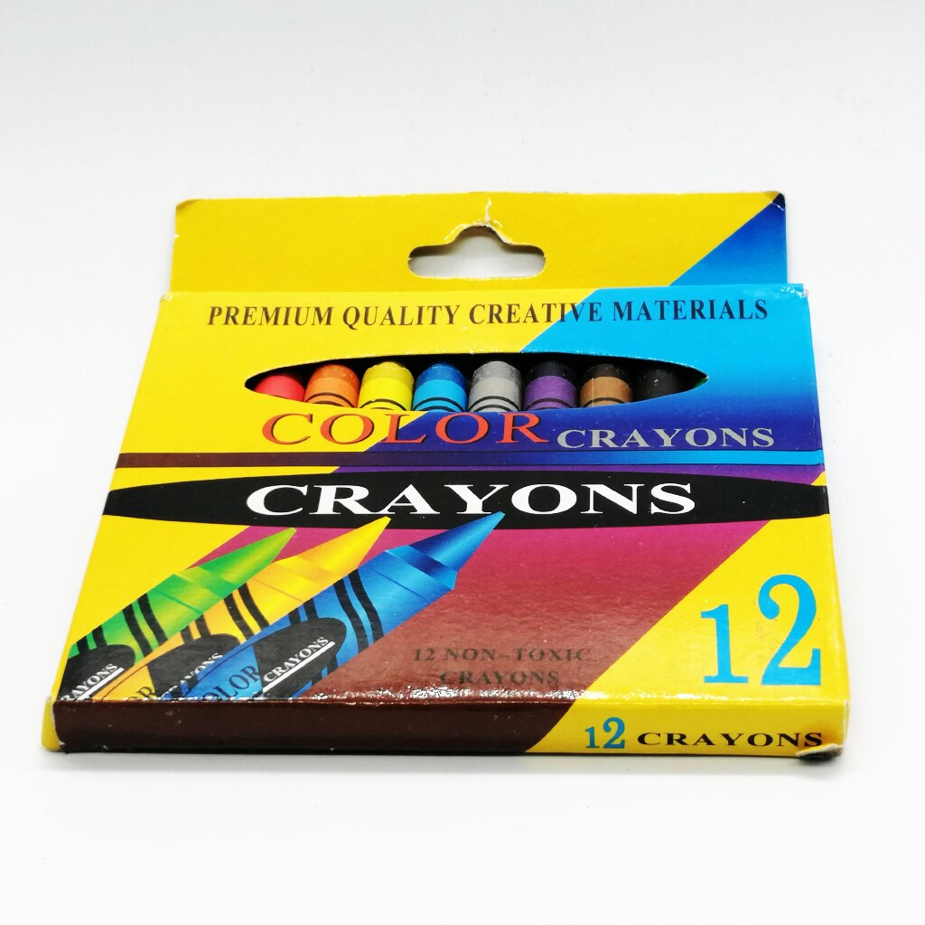 Set 12 creioane colorate cerate, Vision, 8.5 cm - eMAG.ro