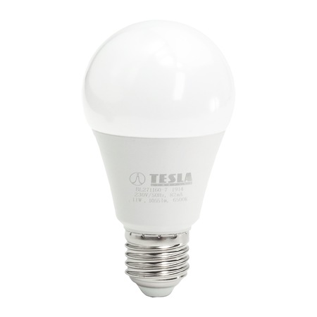 LED крушка, TESLA Lighting, 11W, E27, 230V, 1055 lm, 25 000h, студена ...