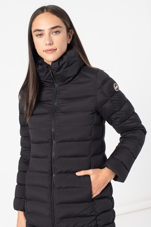 Colmar, Geaca cu umplutura de puf si guler inalt, Negru, 42 - eMAG.ro