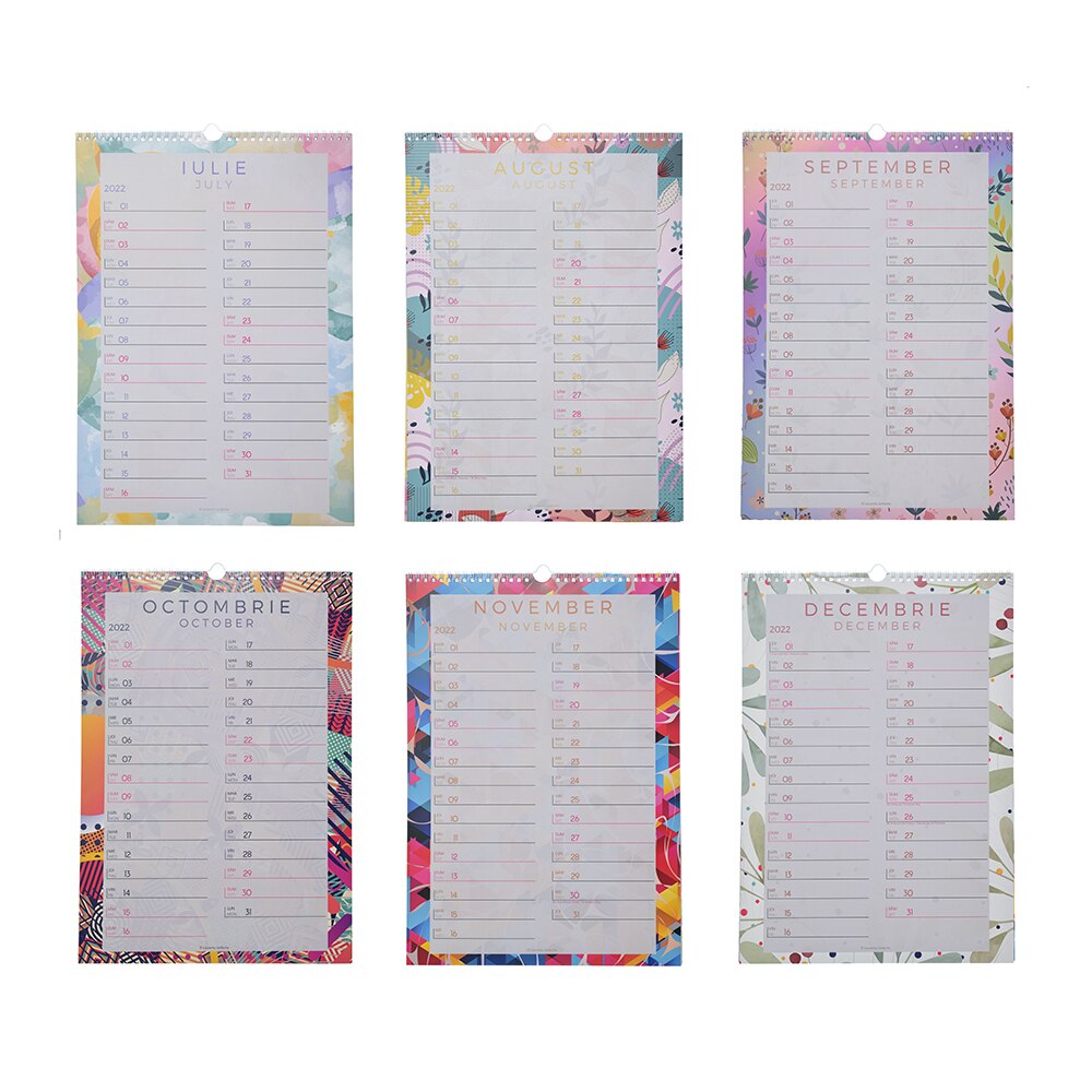 Calendar perete - Planificator format A4 "Monthly Planner" 2022, 13 ...
